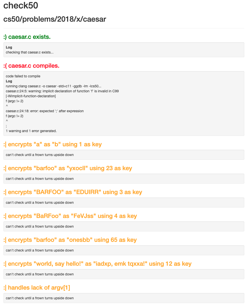 Running check50 — check50 Docs